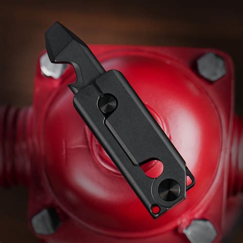 Mecarmy Rl3bk Titanium Edc Pry Bar Bottle Openerpvd Black