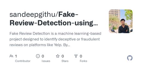 Github Sandeepgithufake Review Detection Using Python Fake Review