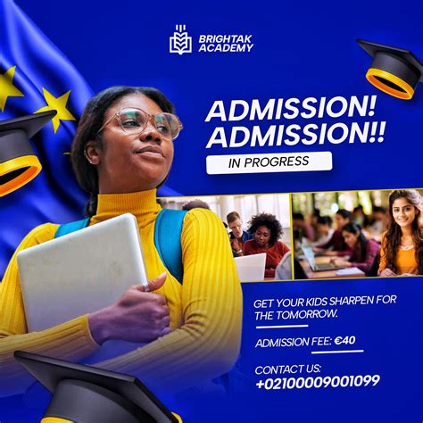 Blue And Yellow Modern Scholarship Program Flyer Templates By Canva