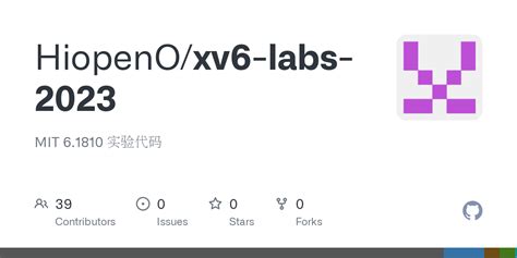 Github Hiopeno Xv Labs Mit