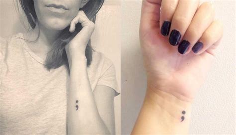 Qué significa el tatuaje de punto y coma que se ha vuelto viral