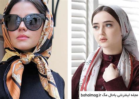 ژست عکس سلفی با روسری ️ بهترین تصاویر