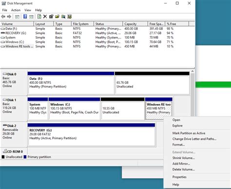 Partitioning Warning About Remaining Space On Windows RE Tools
