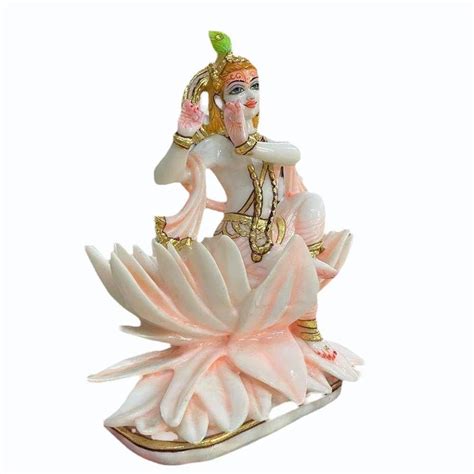 12 Inch Sitting Krishna Marble Dust Statue Temple At Rs 2800 In Jaipur