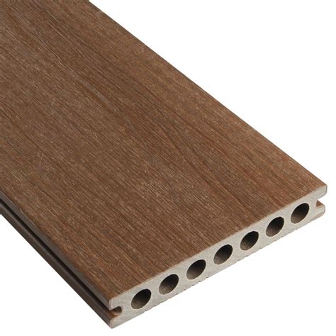 Fiberdeck Lame De Terrasse Bois Composite Co Extrudé Patio Brun