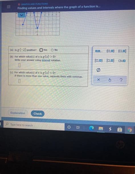 Solved Ographs And Functions Finding Values And Intervals