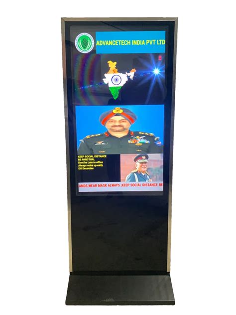 Acrylic Rectangle 55 Non Touch Smart Signage Display Contrast Ratio