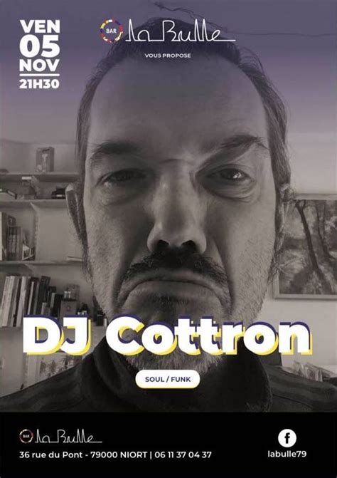 Dj Cottron Sortir à Niort