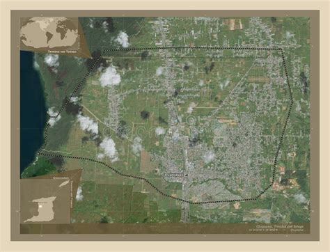 Chaguanas Trinidad And Tobago High Res Satellite Labelled Poi Stock