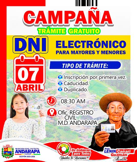 Municipalidad Distrital De Andarapa Gestión 2023 2026