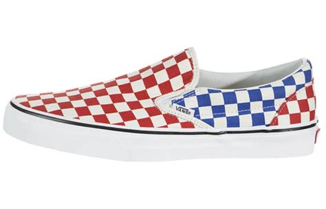 Vans Classic Slip On Checkerboard Red Blue Poizon