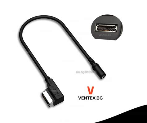 AUX 3.5mm аудио жак към AMI Media кабел за Mercedes, мерцедес Гаранция ...