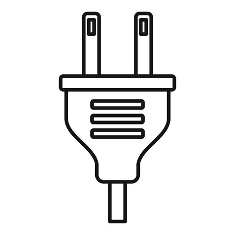 Electric Plug Icon Outline Style 14521840 Vector Art At Vecteezy