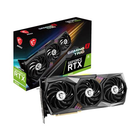 Видео карта MSI GeForce® RTX™ 3060 GAMING X TRIO, 12GB GDDR6, 192-bit ...