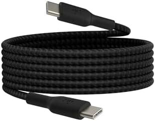 Amazon Basics Braided Usb Type C To Type C W Fast Charging Data Cable For Smartphone Black