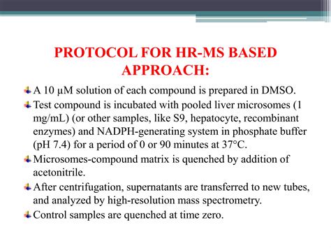 Sample Preparation And Protocols In Metabolite Identification Pptx