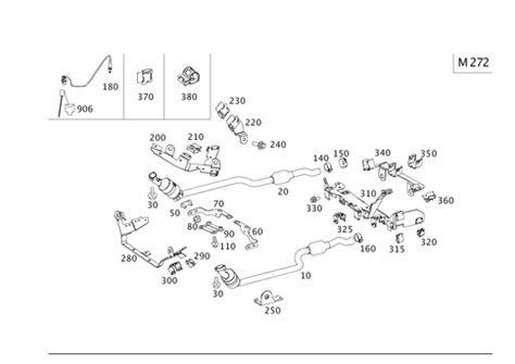 Exhaust System On 6 Cylinder Gasoline Vehicles For 2014 Mercedes Benz