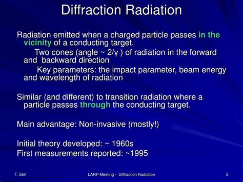 Ppt Beam Imaging With Diffraction Radiation Powerpoint Presentation