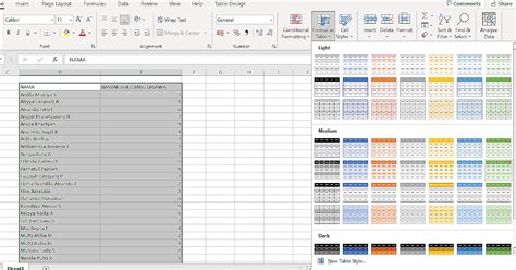 Penggunaan Fitur Filter Pada Microsoft Excel Versi 2016
