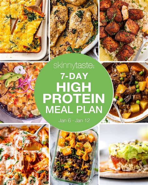 Skinnytaste High Protein Meal Plan 8 📖🛒🍳 First High