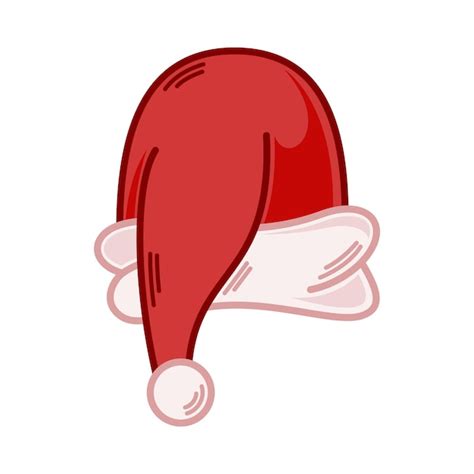 Premium Vector Cartoon Red Santa Hat Illustration Eps 10 Vector