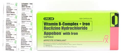 Appebon With Iron Multivitamins Vit B1 B6 And B12 Buclizine