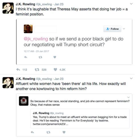 Jk Rowling Sends Warning To Theresa May Ahead Of Donald Trump Meet