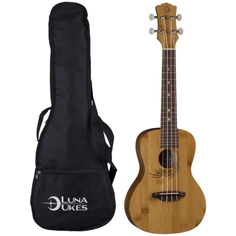 Luna Luna Uke Bamboo C Nm 4 String Ukulele Wood 2 Lb