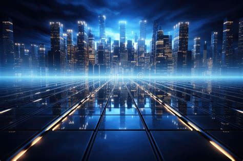 Cloud Computing Transfer Big Data On Internet Futuristic Digital Technology Stock Illustration