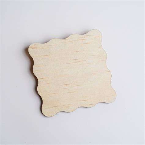 Plywood Wavy Square Phrax Laser Engraving Cutting And Marking