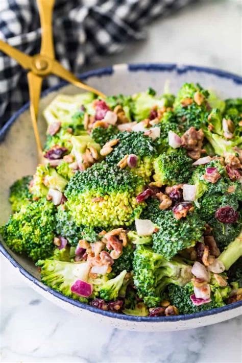 Broccoli Salad With Bacon Recipe The Cookie Rookie