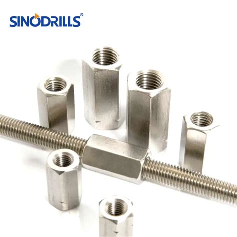 Threaded Rod Coupler Nuts Rock Drilling Tool Manufacturer Sinodrills
