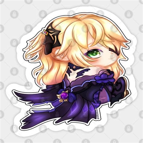 Fischl Genshin Impact Chibi Genshin Impact Sticker Teepublic