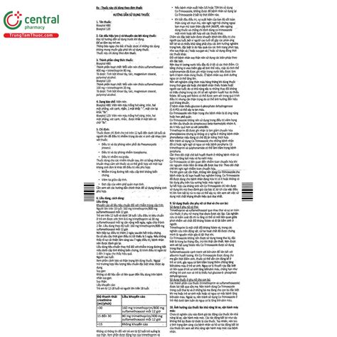 Thuốc Biseptol 480 Adamed Điều Trị Nhiễm Trùng Tiết Niệu Cấp Tính