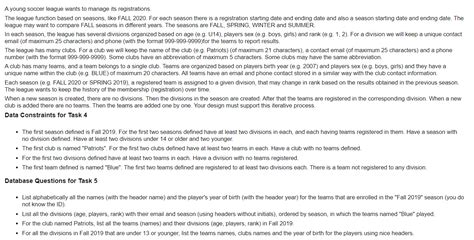 Solved I Need An Erd Design For Task And Need A Solution Chegg Com