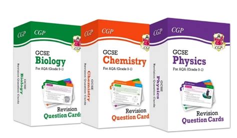 GCSE AQA COMBINED Science Revision Flashcards All 3 Question Cards Pack