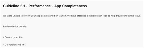App Got Rejected By Appstore Due Blank Screen On Startup Or It Crashed On Launch Issue