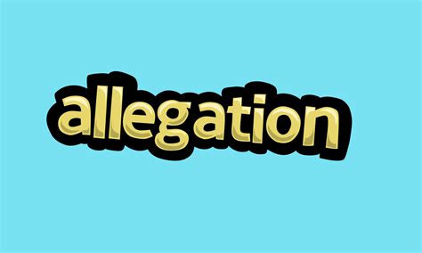 Allegation Writing Vector Design On A Blue Background 13360055 Vector Art At Vecteezy