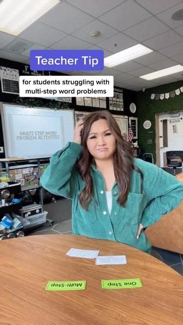 Teacher Tip For Multi Step Word Problems Teacher Hacks Multi Step