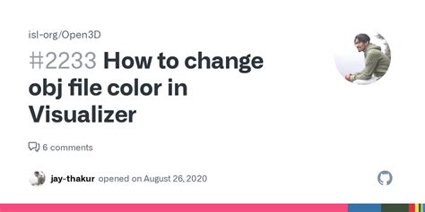 How To Change Obj File Color In Visualizer Issue Isl Org Open D Github