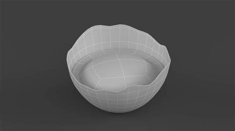 Broken White Egg 3d Model By Javidan