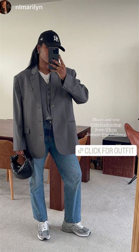 Casual Серый пиджак Наряды Стильные наряды