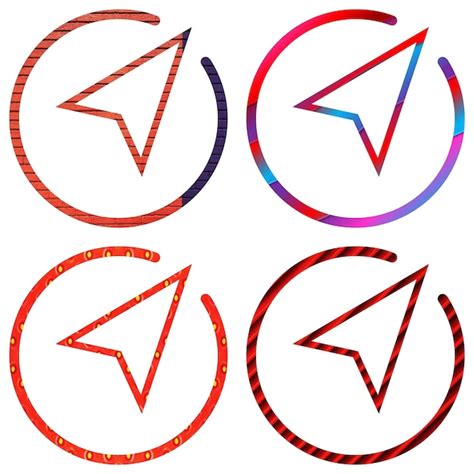 Premium Vector A Circle With A Triangle In The Middle And The Number X On It