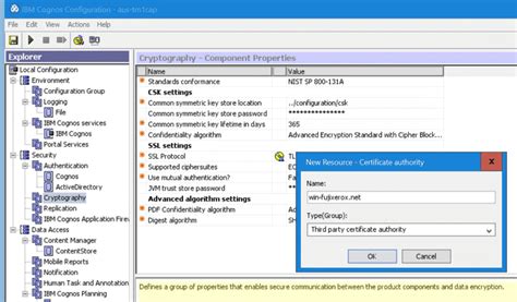 Cognos Analytics Configure Ssl Certificate Exploring Tm1