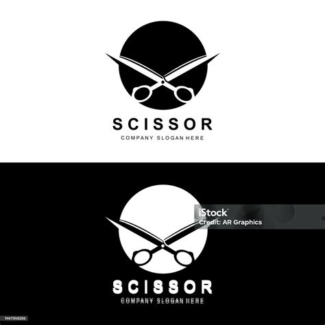はさみロゴデザインベクターイラスト切断ツールアイコンステッカーバナーと理髪師会社ブランド かみそりのベクターアート素材や画像を多数ご用意