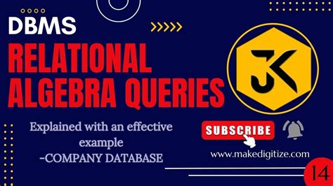 14 DBMS Relational Algebra In Practice Company Database Queries