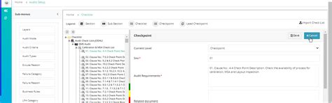 Bug 23913 Checklist Menu For Checkpoint When Clicked On Cancel Button Page Is Getting Blank