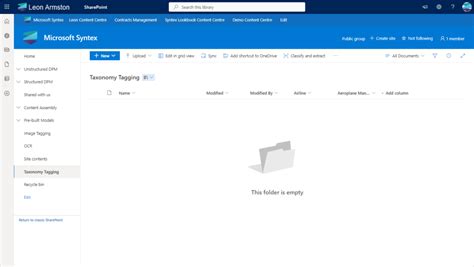 Effortless Document Tagging With Microsoft Syntex Taxonomy Tagging