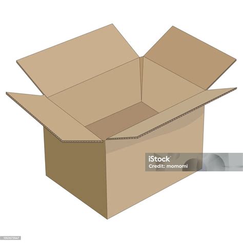 빈 골판지 상자 열기 입체 일러스트레이션 3d 소포에 대한 스톡 벡터 아트 및 기타 이미지 소포 짐 싸기 짐 풀기 Istock