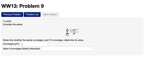 solved ww13 problem 8 previous problem problem list next